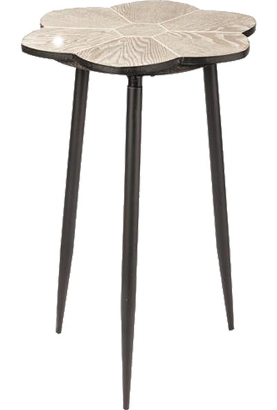 Mikasa Moor Çiçek Desenli Ahşap Sehpa 40 x 61cm