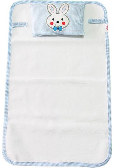 Kidsmadamiko Bebek Alt Açma Minderi Mavi Beyaz