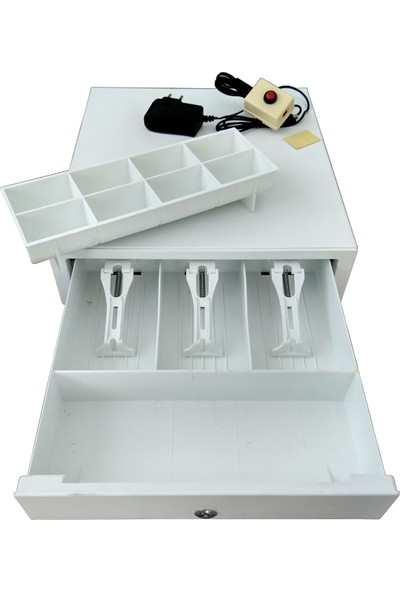 Saypos Dış Butonlu Para Çekmecesi 3 Banknot 8 Madeni Para 1