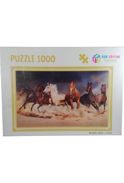 Puzzle Renkli Atlar 1000 Parça Puzzle Renkli Atlar 1000 Parça