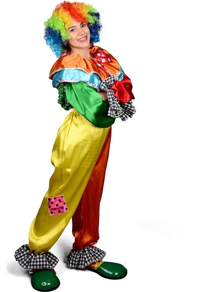Annee Bakk Askılı Alt Üst Palyaço Kostüm