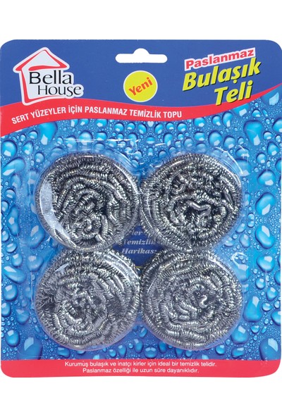 Bulaşık Ovma Teli 4'Lü