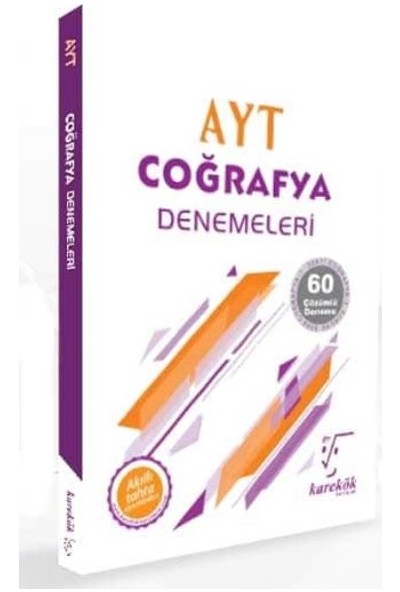 Karekök Yayınları AYT Coğrafya Denemeleri Kitabı Karekök Yayınları AYT Coğrafya Denemeleri Kitabı