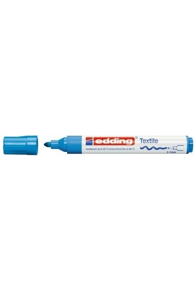 Edding 4500 Kumaş Boyama Kalemi Açık Mavi Edding 4500 Kumaş Boyama Kalemi Açık Mavi