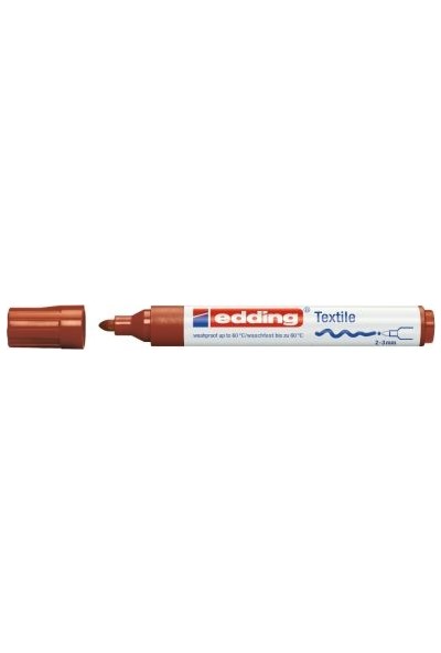Edding 4500 Kumaş Boyama Kalemi Kahverengi Edding 4500 Kumaş Boyama Kalemi Kahverengi