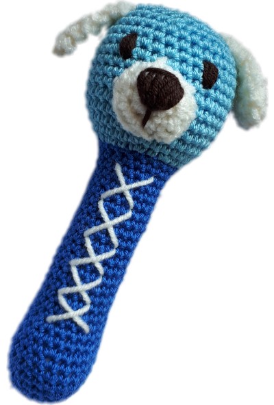 Damla Oyuncak Köpek ÇıngırakDiş Kaşıyıcı Amigurumi