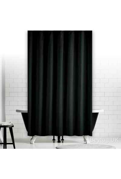 Zethome Jackline Banyo Duş Perdesi 0010 Siyah Tek Kanat 1X180X200 Zethome Jackline Banyo Duş Perdesi 0010 Siyah Tek Kanat 1X180X200