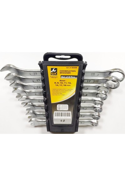 Gk Tools Kombine Düz Yıldız Anahtar Takımı 8x19 mm