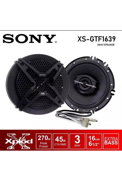 Sony Xs-Gtf1639 270 Watt 16 cm Yuvarlak Oto Hoparlör