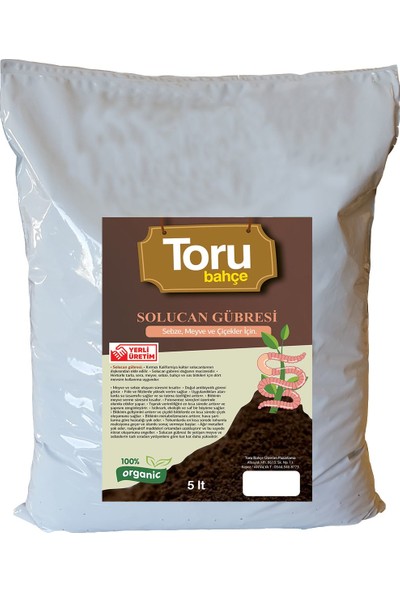 Toru Bahçe Solucan Gübresi 3 lt (1,5kg)Toprak Düzenleyici Solucan Gübresi Toru Bahçe Solucan Gübresi 3 lt (1,5kg)Toprak Düzenleyici Solucan Gübresi