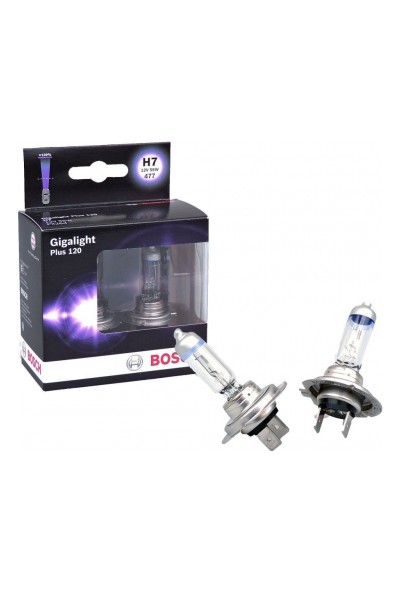 Bosch Ampul H7 55W Gigalight Plus 120 Ampul Seti İkili Bosch Ampul H7 55W Gigalight Plus 120 Ampul Seti İkili