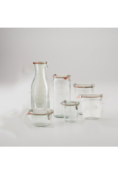 Weck Silindirik Cam Kavanoz 6 lı Set Weck Silindirik Cam Kavanoz 6 lı Set