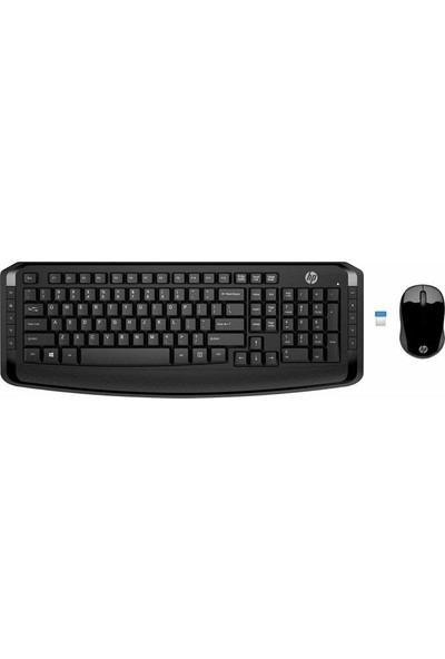 Hp 300 Kablosuz Klavye Mouse Set Siyah 3ML04AA