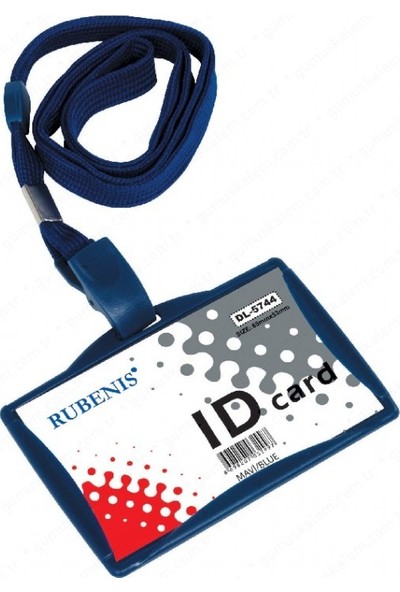 Rubenis İpli Yaka Kartı Mavi Rubenis İpli Yaka Kartı Mavi