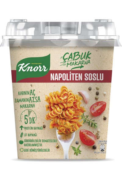 Knorr Çabuk Makarna Napoliten Soslu 67 gr Knorr Çabuk Makarna Napoliten Soslu 67 gr