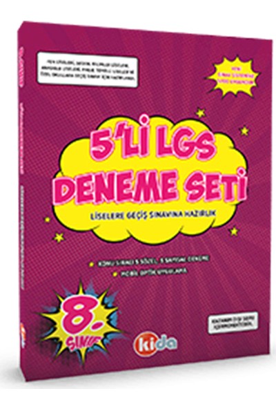 Kida 8. Sınıf LGS 5'li Deneme