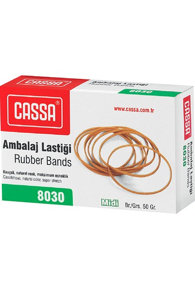 Cassa Paket Lastiği 50 Gr Kauçuk Midi 8030 Cassa Paket Lastiği 50 Gr Kauçuk Midi 8030