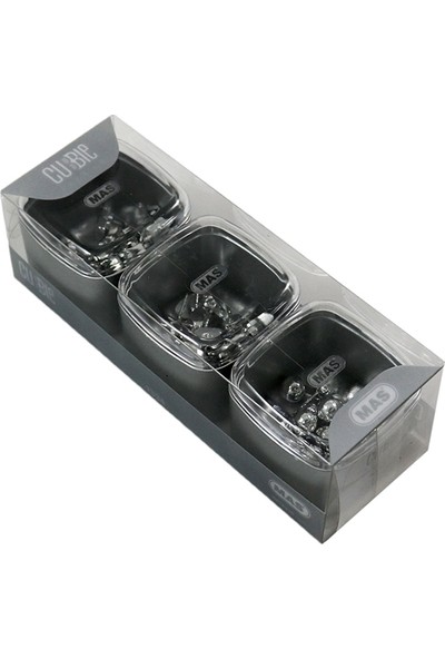 Mas 1334 Harita Çivisi 3 Lü Set Cubbie Premium Silver
