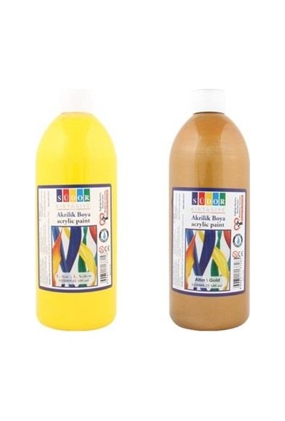 Südor Akrilik Boya 500 Ml. Limon Sarı Sd-1009-01