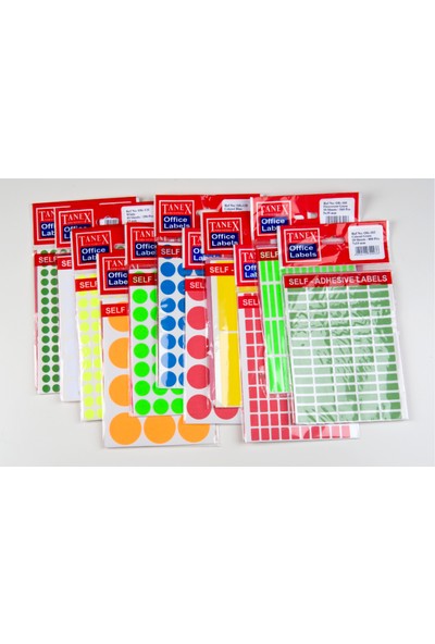 Tanex Ofc-123 Ofis Etiketi 48X80 Mm Mavi 26011003001
