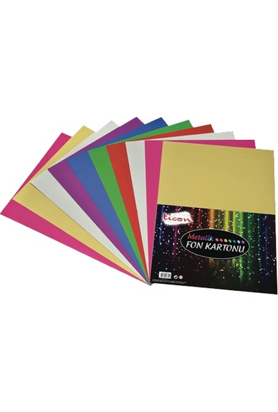 Ticon Metalik Fon Kartonu 25X35 Cm 10 Lu (1 Paket 10 Adet) Ticon Metalik Fon Kartonu 25X35 Cm 10 Lu (1 Paket 10 Adet)