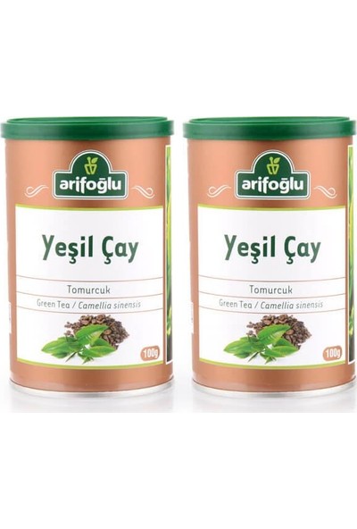 Arifoğlu Yeşilçay Tomurcuk 100 gr 2' li Teneke Arifoğlu Yeşilçay Tomurcuk 100 gr 2' li Teneke