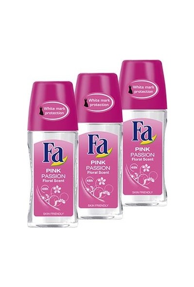 Fa Pink Passion Roll-On x 3 Adet