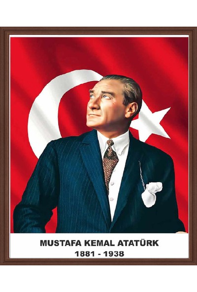 Abc 50X70 Atatürk Portesi (Mdf Çerçeve)