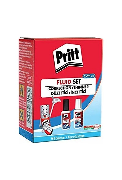 Pritt Sıvı Düzeltici İnceltici Set Pritt Sıvı Düzeltici İnceltici Set