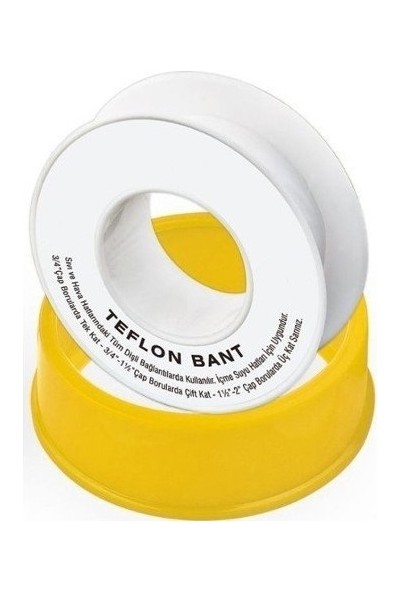 Aksesuaros Teflon Bant 10'Lu Paket Aksesuaros Teflon Bant 10'Lu Paket