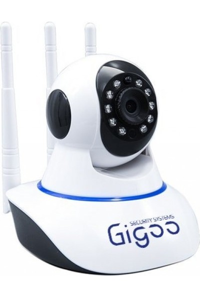 Gigoo Hd 360° 3 Antenli Hareket Sensörlü Ip Bebek Ve Güvenlik Kamerası Gigoo Hd 360° 3 Antenli Hareket Sensörlü Ip Bebek Ve Güvenlik Kamerası