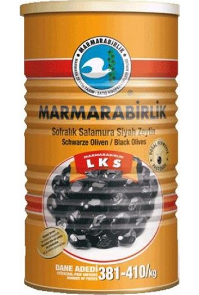 Marmara Birlik Lüks Siyah Zeytin (381-410) 800gr
