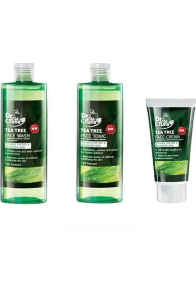 Farmasi Çay Ağacı Yüz Yıkama Jeli+Yüz Temizleme Toniği+Yüz Kremi