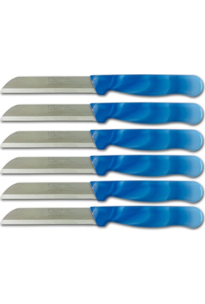 Solingen Meyve Sebze Bıçağı 6 Adet Mavi Solingen Meyve Sebze Bıçağı 6 Adet Mavi