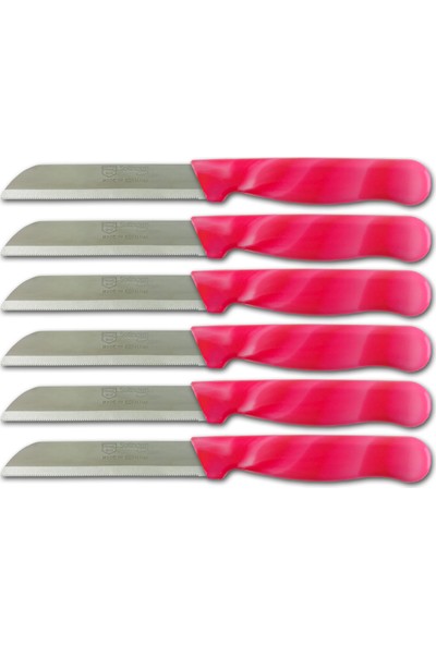 Solingen Meyve Sebze Bıçağı 6 Adet Kırmızı Solingen Meyve Sebze Bıçağı 6 Adet Kırmızı