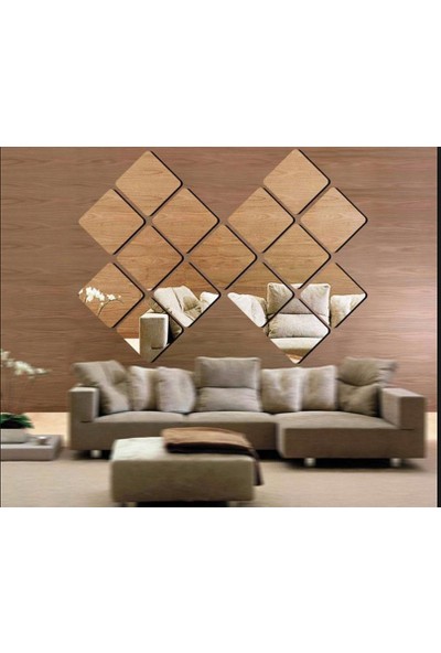 Ayna Fabrikası Duvar Dekor 15 Adet 20 x 20 4Mm Flotal Gerçek Ayna Ayna Fabrikası Duvar Dekor 15 Adet 20 x 20 4Mm Flotal Gerçek Ayna