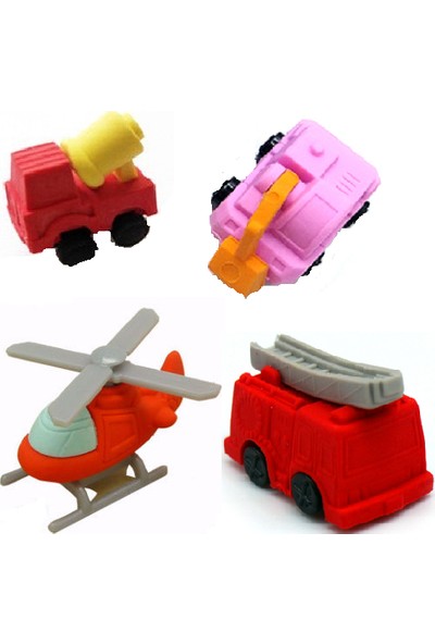 Piramigo 3D Puzzle Kamyonlar Silgi Seti 4 Adet Piramigo 3D Puzzle Kamyonlar Silgi Seti 4 Adet