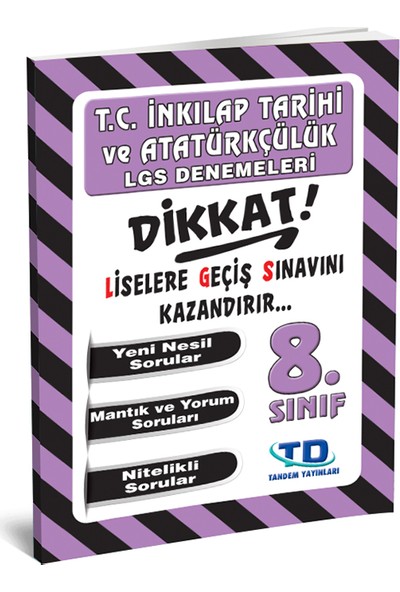 Tandem 8. Sınıf T.C. İnkılap Tarihi ve Atatürkçülük 16 Deneme