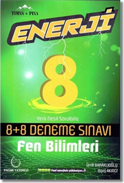Palme Yayıncılık 8. Sınıf LGS Fen Bilimleri Enerji 8+8 Deneme