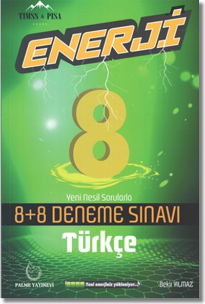 Palme Yayıncılık 8. Sınıf LGS Türkçe Enerji 8+8 Deneme