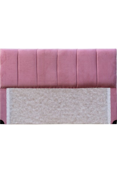Mobpazar Kamelya Kumaş Baza Başlığı Pembe Çift Kişilik 150 cm