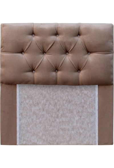 Mobpazar Manolya Kumaş Baza Başlığı Kahverengi Tek Kişilik 90 cm