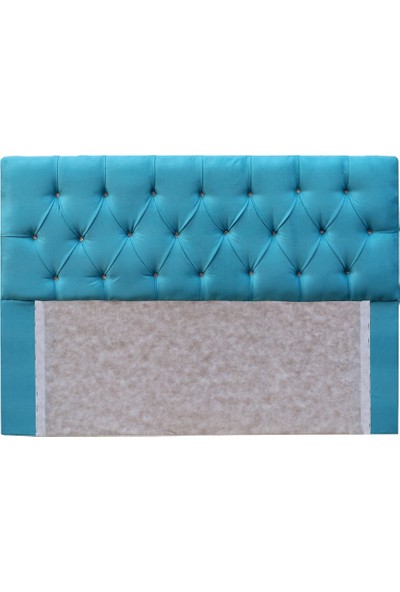 Mobpazar Manolya Kumaş Baza Başlığı Mavi Çift Kişilik 150 cm