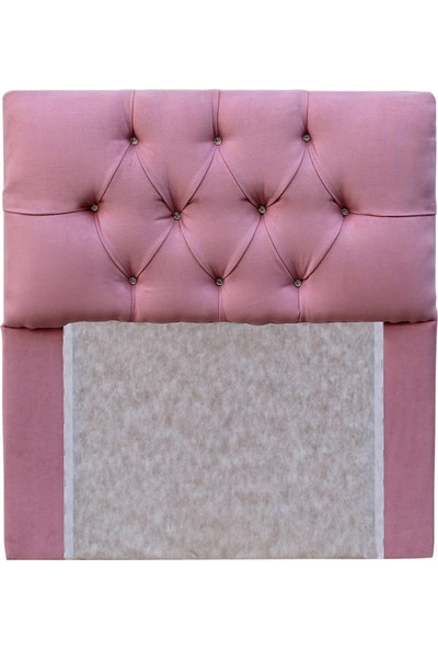 Mobpazar Manolya Kumaş Baza Başlığı Pembe Tek Kişilik 90 cm