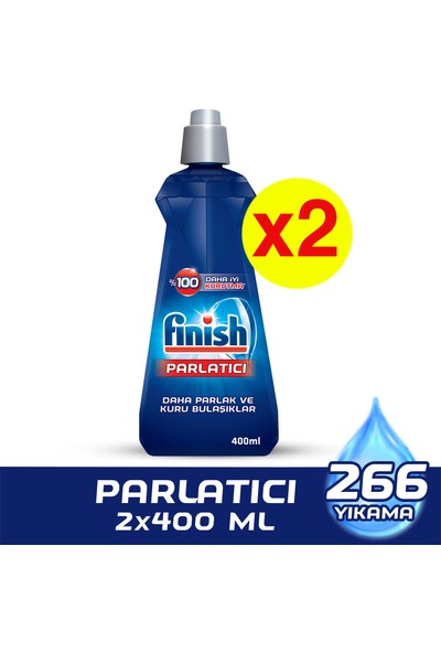 Finish Bulaşık Makinesi Parlatıcı 2x400 ml Finish Bulaşık Makinesi Parlatıcı 2x400 ml