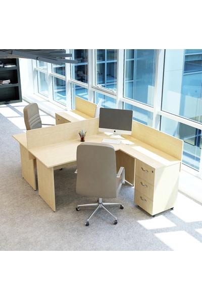 Vena Nil L İkili Workstatıon 3 Panelli Çalışma Grubu İstasyonu Vena Nil L İkili Workstatıon 3 Panelli Çalışma Grubu İstasyonu