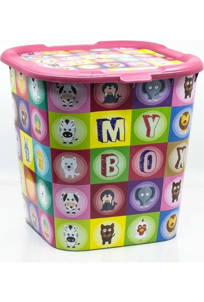 Arslankaya Plastik Çok Amaçlı Kapaklı Oyuncak Kutu Kovası