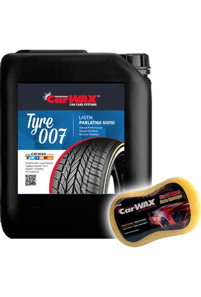 Carwax Lastik Parlatma Rubber Tyre 007 5 kg Uygulama Süngeri