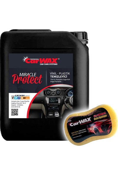 Carwax Torpido Parlatıcı Miracle Protect 5 kg Uygulama Süngeri Carwax Torpido Parlatıcı Miracle Protect 5 kg Uygulama Süngeri