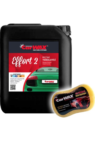 Carwax Sinek Reçine Temizleyici Effort 2 - 5 kg Uygulama Süngeri Carwax Sinek Reçine Temizleyici Effort 2 - 5 kg Uygulama Süngeri
